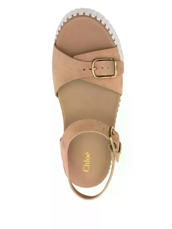Chloé 70mm Nama Sandals - Brown