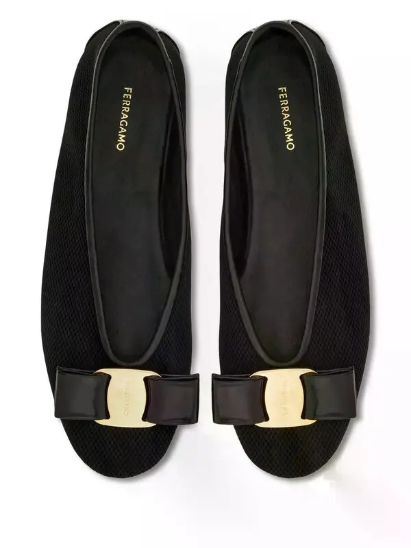 FERRAGAMO Vara Mesh Ballet Flats