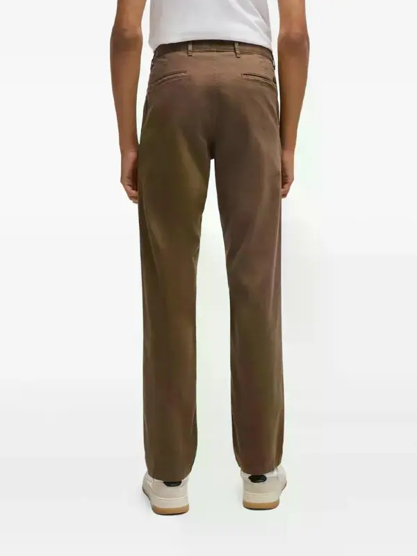 BOSS Logo-patch Chino Trousers