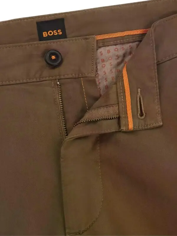 BOSS Logo-patch Chino Trousers