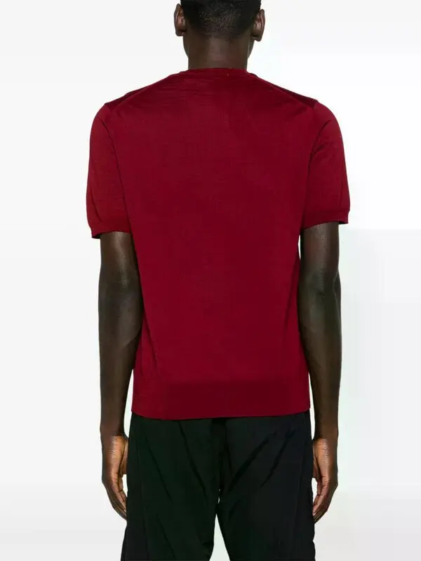 Play Comme Des Garcon Heart-patch Wool Jumper