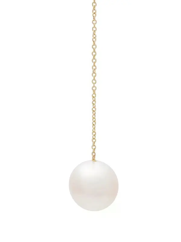 Delfina Delettrez Diamond, Stud, Chain, And Pearl Earring