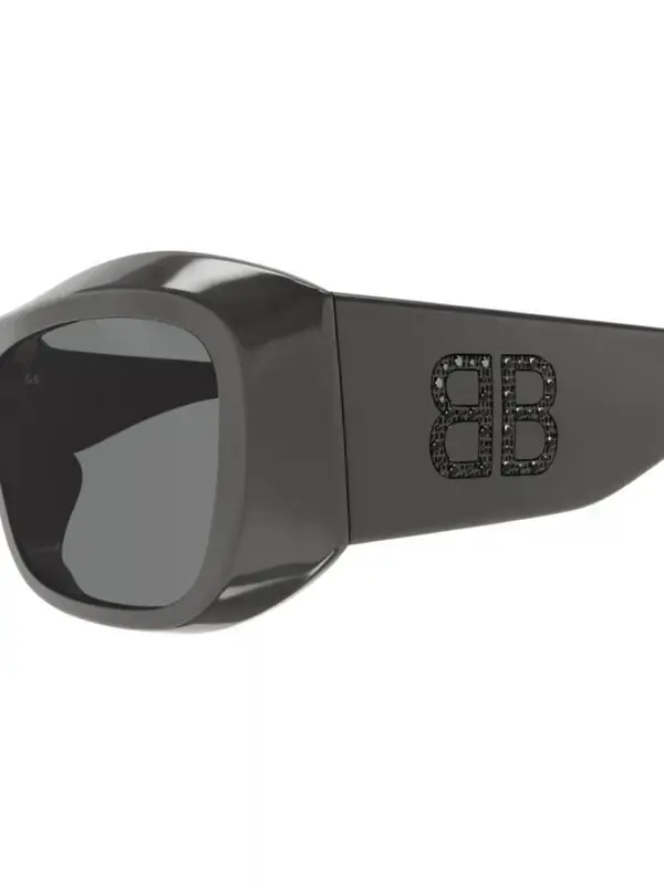 Balenciaga Square Frame Sunglasses - Black