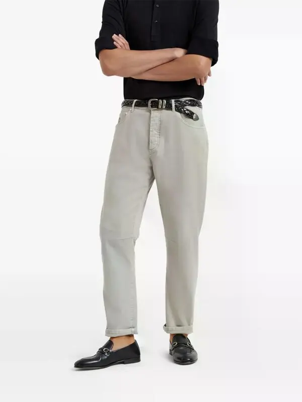 Brunello Cucinelli Dyed Straight Leg Jeans - Neutrals