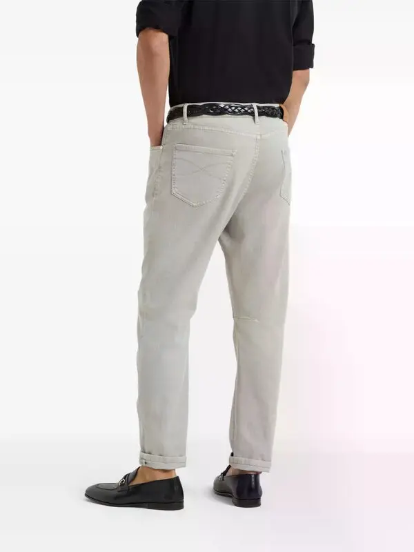 Brunello Cucinelli Dyed Straight Leg Jeans - Neutrals