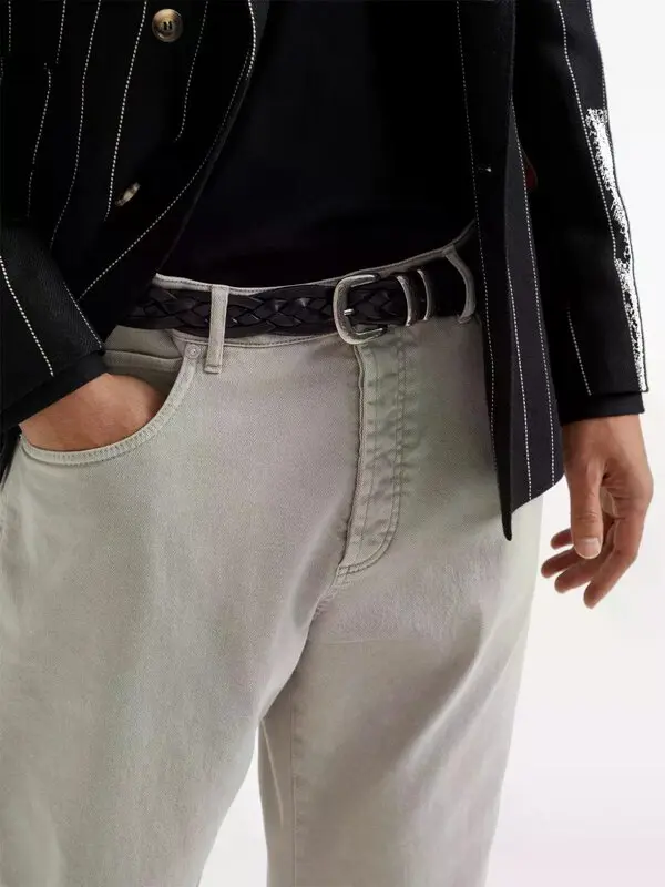 Brunello Cucinelli Dyed Straight Leg Jeans - Neutrals