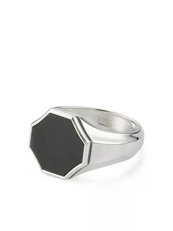 Emanuele Bicocchi Hex Signet Ring - Silver