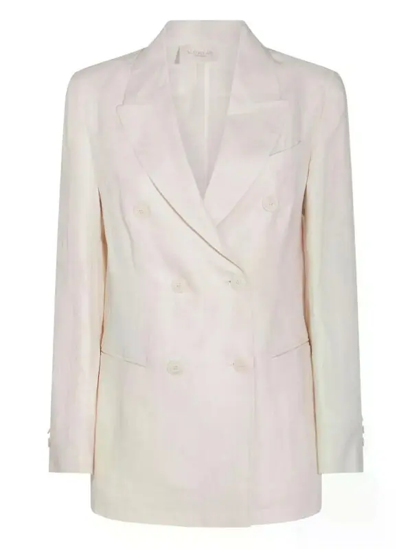 Montedoro Linen Double-breasted Blazer