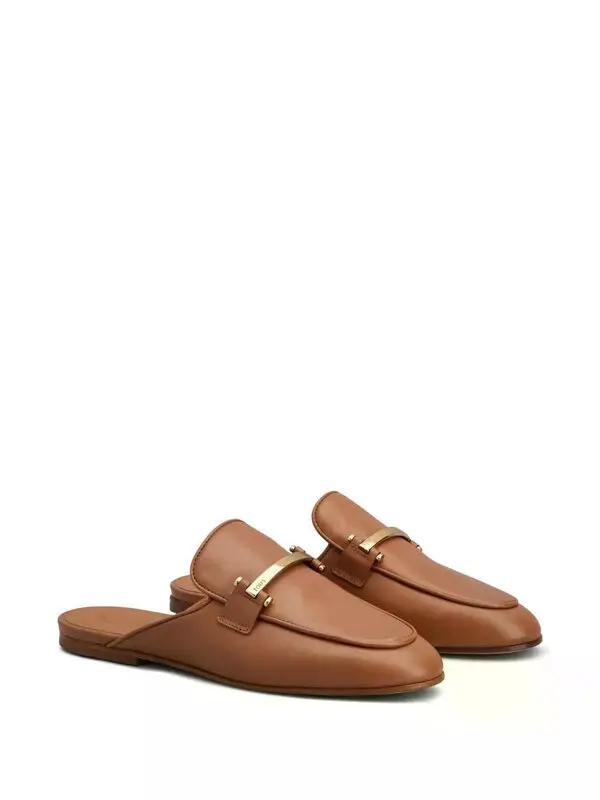 TOD'S Logo-plaque Mules