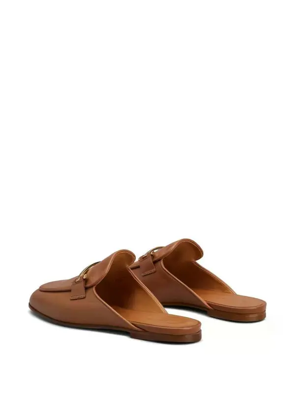 TOD'S Logo-plaque Mules