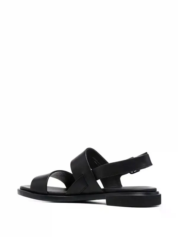 Camper Edy Slingback Leather Sandals - Black