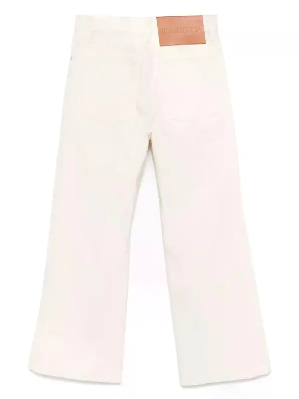 JIL SANDER Logo-patch Jeans - Neutrals