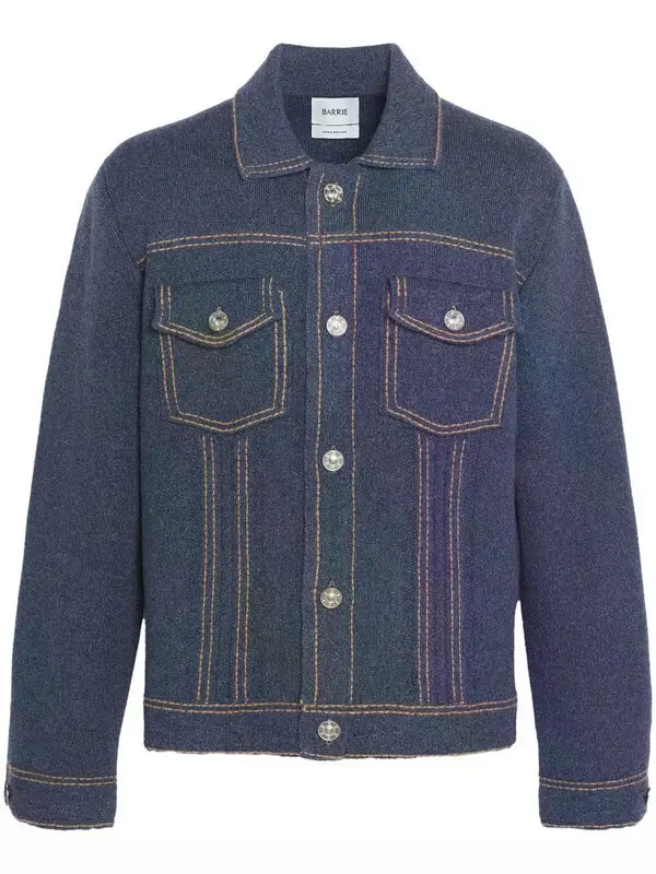 BARRIE Knitted Denim Jacket