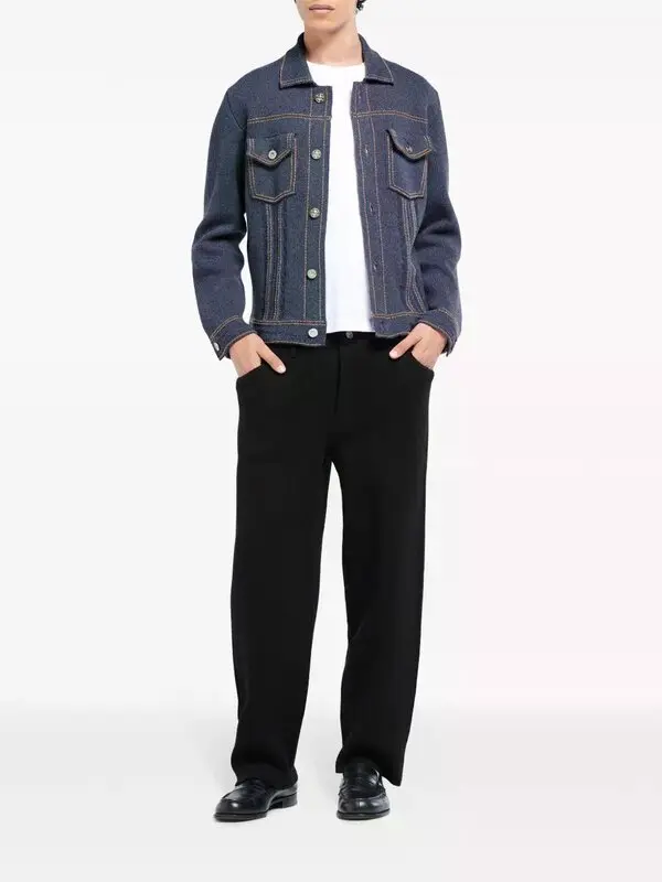 BARRIE Knitted Denim Jacket