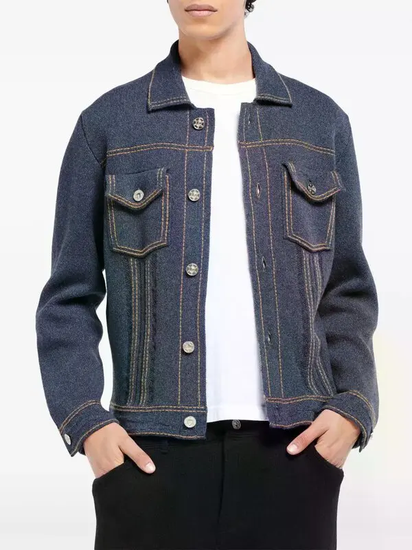 BARRIE Knitted Denim Jacket