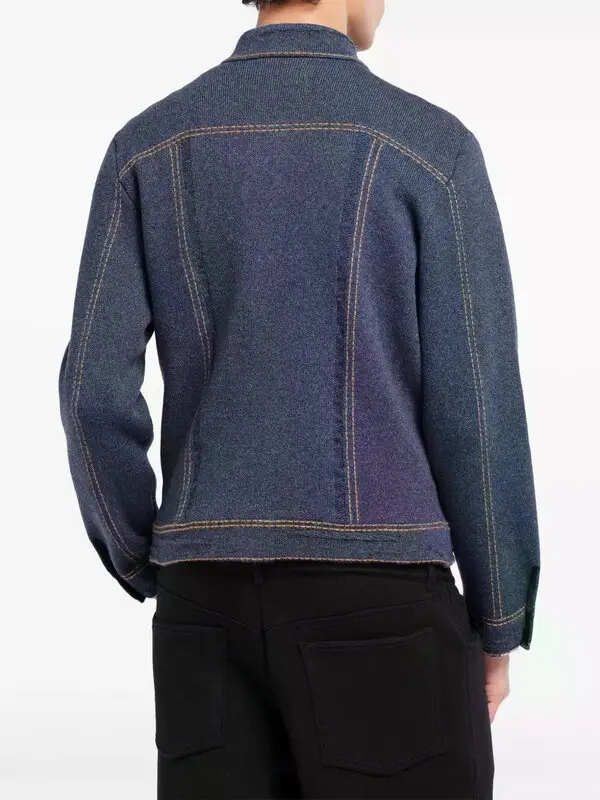 BARRIE Knitted Denim Jacket