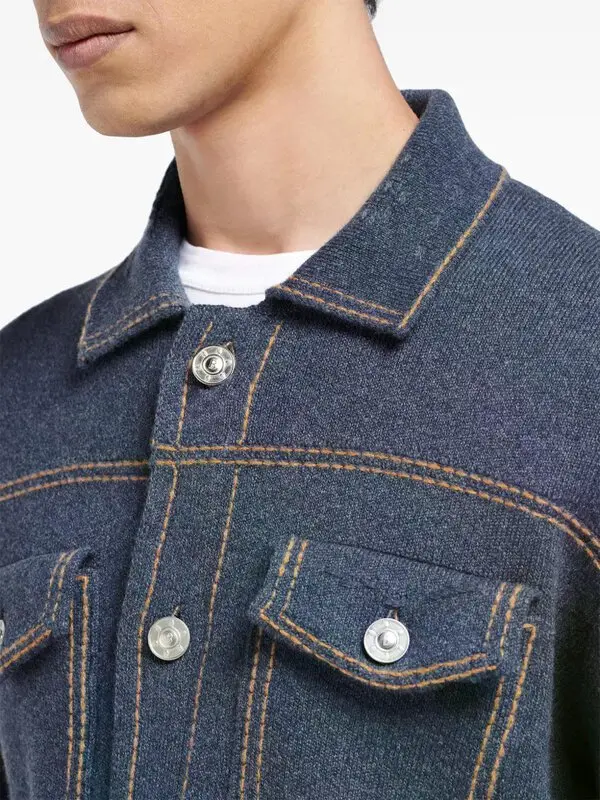 BARRIE Knitted Denim Jacket