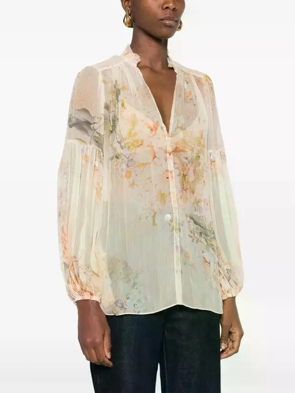 Camilla Floral-print Blouse