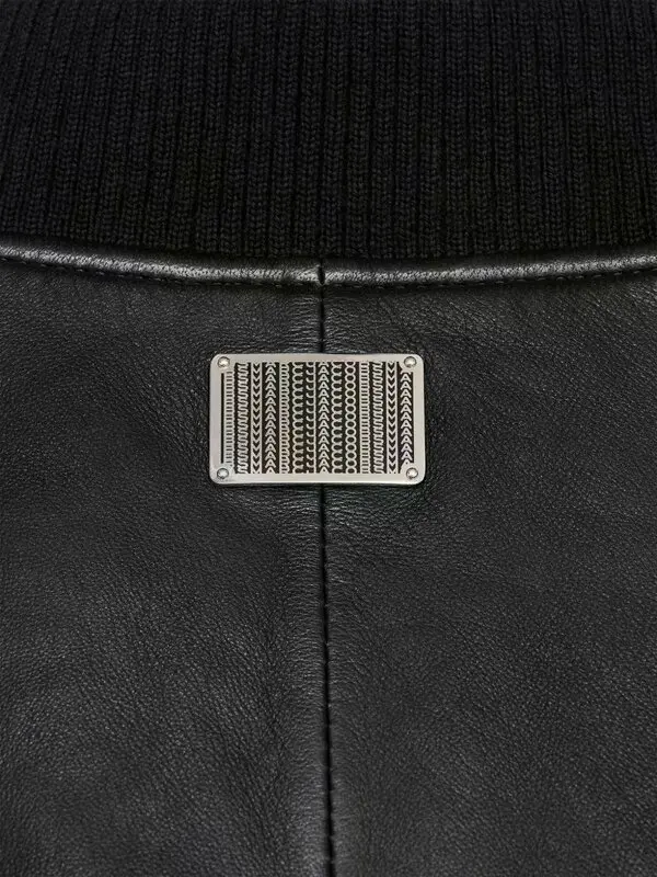 Marc Jacobs Leather Bomber Jacket