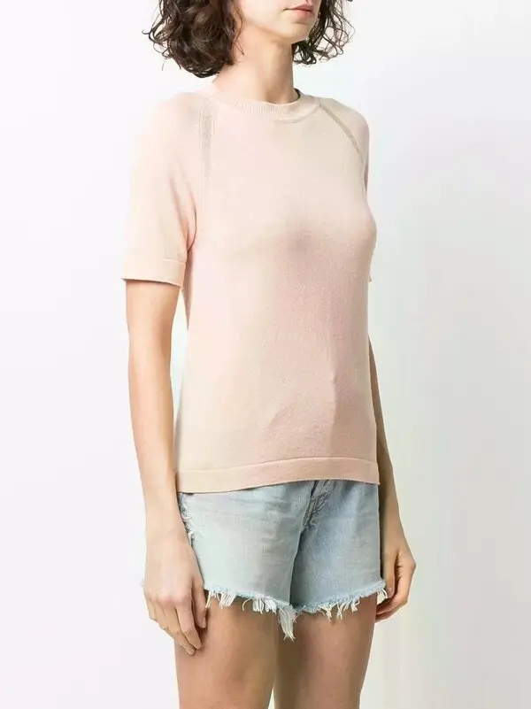 BARRIE Cashmere Short-sleeved Top
