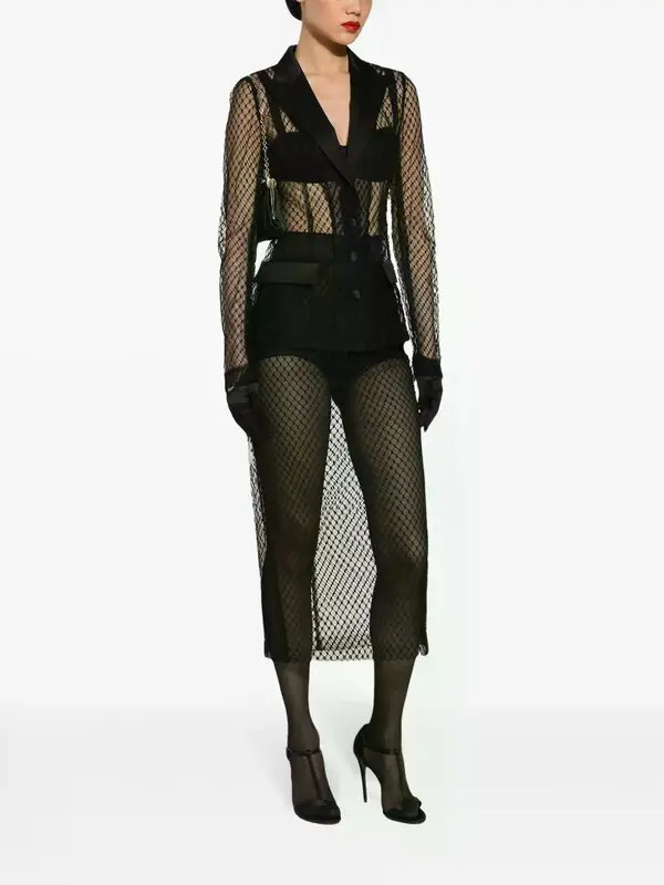 Dolce & Gabbana Single-breasted Mesh Jacket
