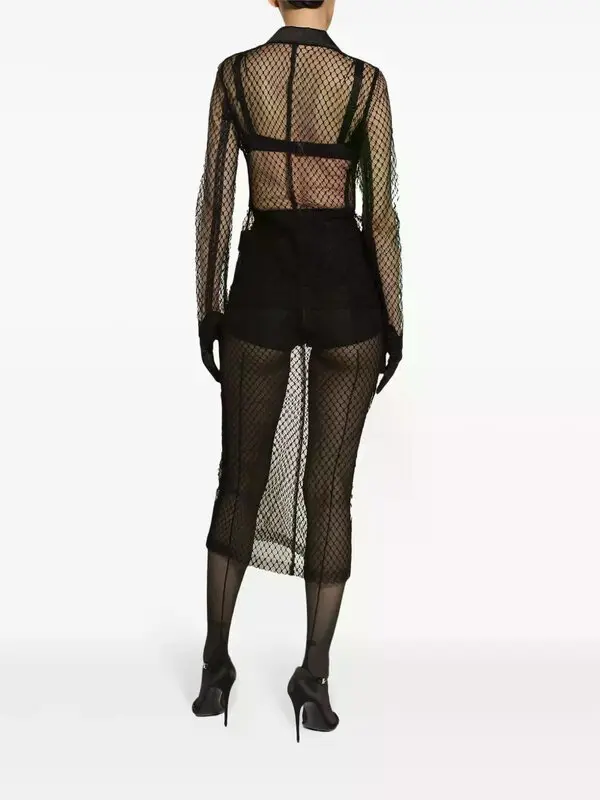 Dolce & Gabbana Single-breasted Mesh Jacket