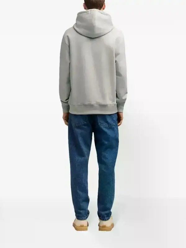 AMI Paris Logo Print Cotton Hoodie