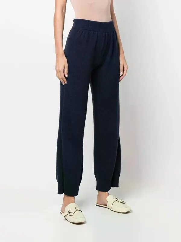 BARRIE Tapered-leg Cashmere Trousers