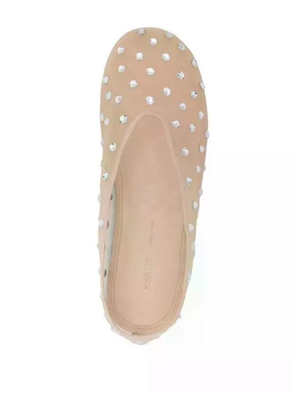 Khaite Marcy Mesh Ballet Pumps - Neutrals