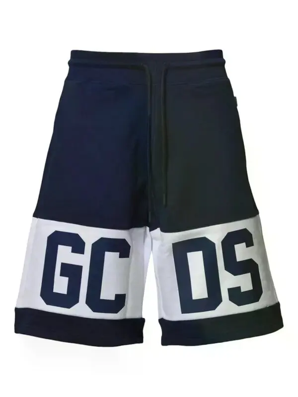 Gcds Logo-print Shorts - Blue