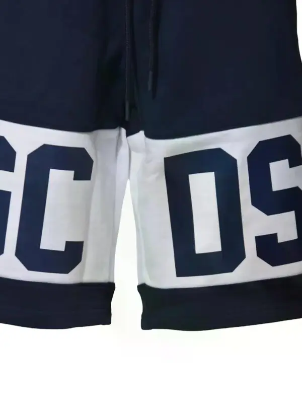 Gcds Logo-print Shorts - Blue