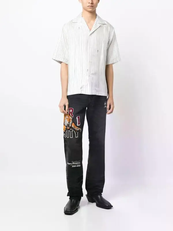 Amiri Varsity Tiger Straight-leg Jeans