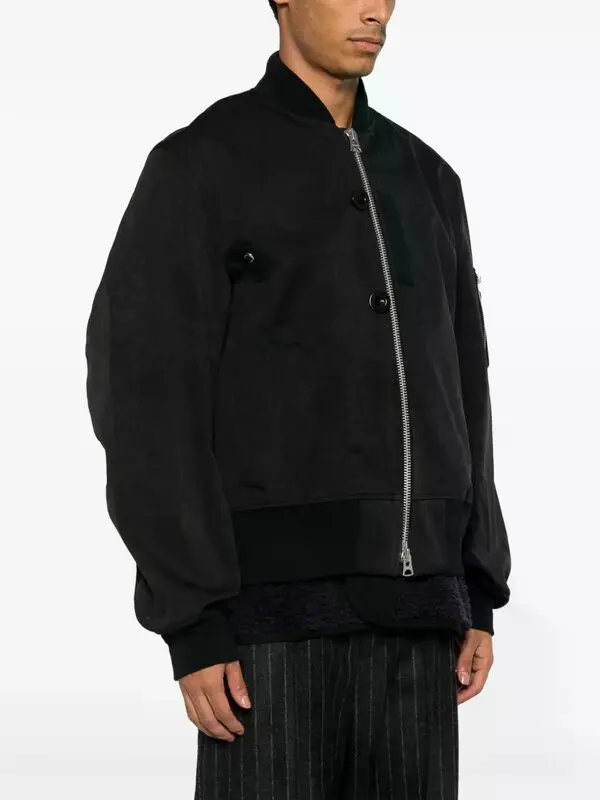 Sacai Layered Band-collar Bomber Jacket