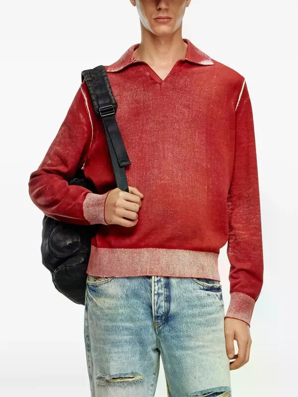 DIESEL® Faded Effect Fine-rib Jumper