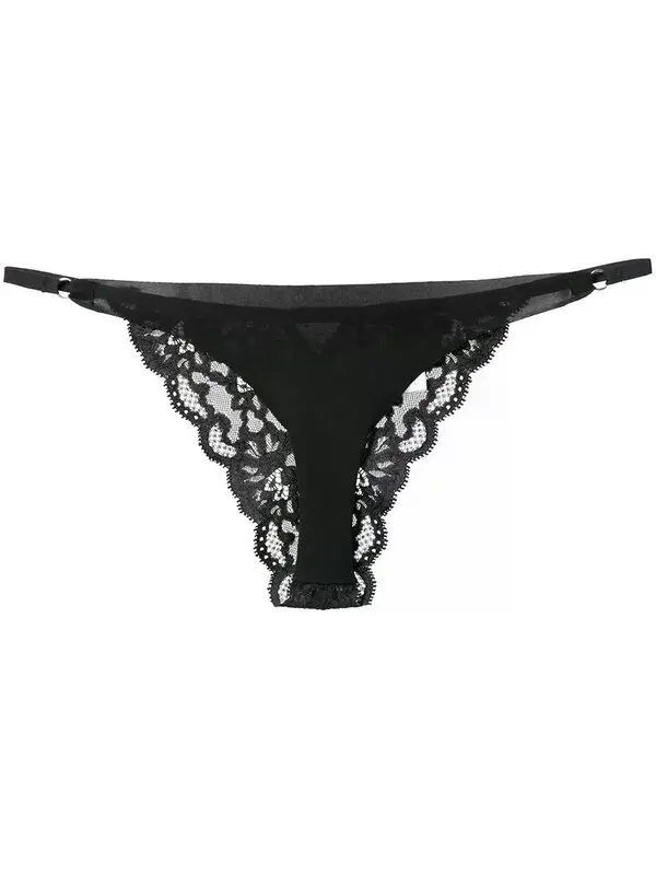 FLEUR DU MAL Charlotte Seamless String Cheeky - Black