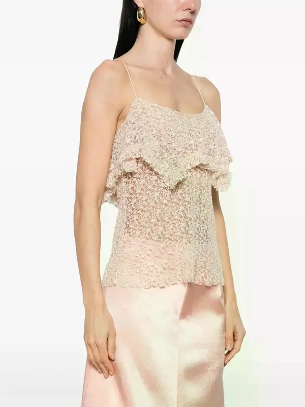 Philosophy Di Lorenzo Serafini Lace Ruffled Top
