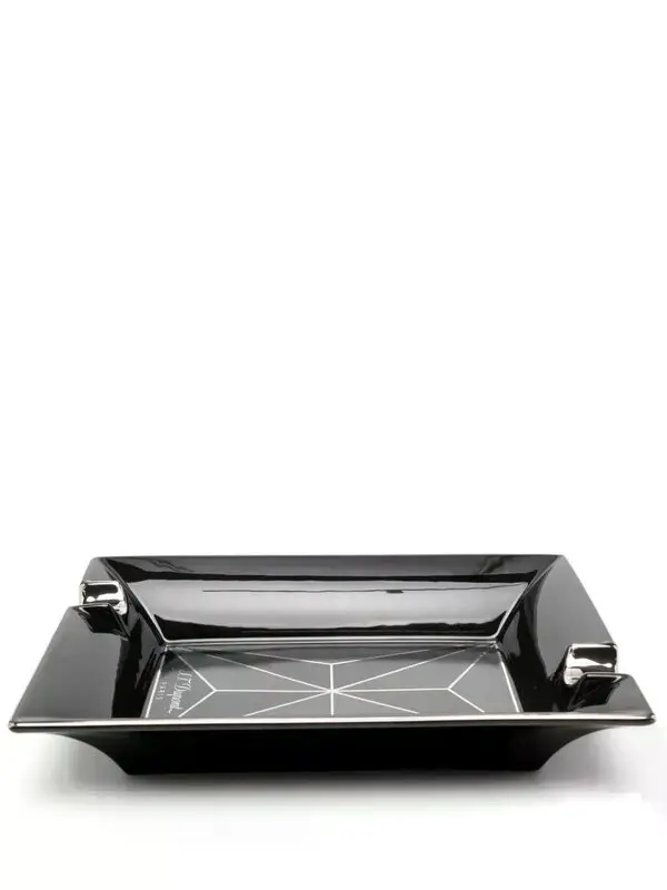 S.t. Dupont Fire X Porcelain Ashtray - Black