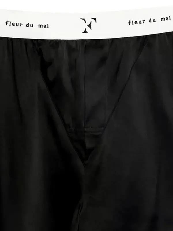 FLEUR DU MAL Silk Blend Boxer Shorts