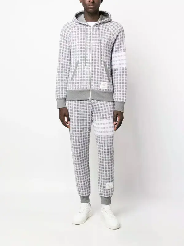 Thom Browne Checked Jacquard Track Pants