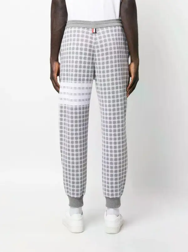 Thom Browne Checked Jacquard Track Pants
