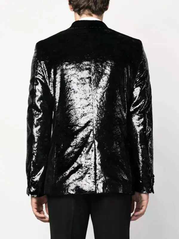 Philipp Plein Metallic-effect Single-breasted Blazer