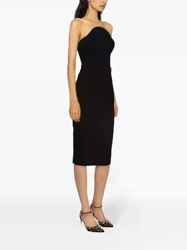 Dolce & Gabbana Virgin Wool Pencil Midi Skirt