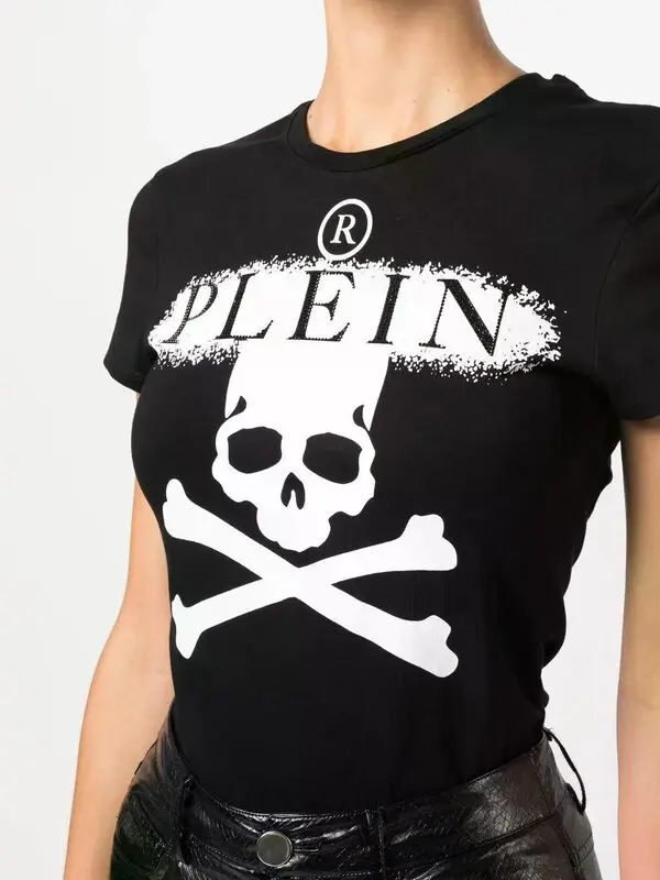 Philipp Plein Skull-print Short-sleeve T-shirt - Black