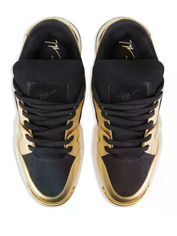 GIUSEPPE ZANOTTI Talon Leather Sneakers - Black