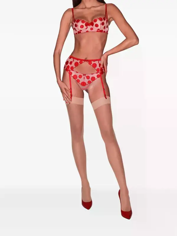 FLEUR DU MAL Polka-dot Briefs