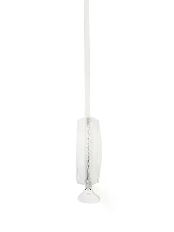 COURREGES Re-edition Circle Leather Bag - White