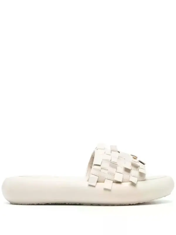 VIC MATIE Interwoven Leather Slides