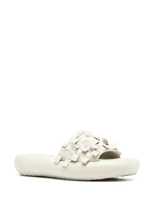 VIC MATIE Interwoven Leather Slides