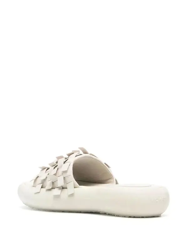 VIC MATIE Interwoven Leather Slides