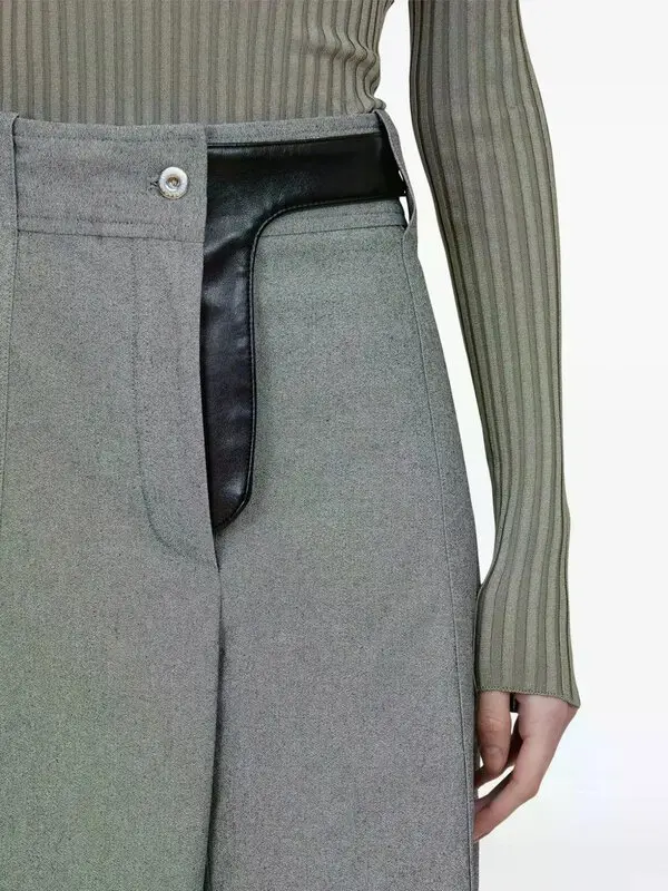 FERRAGAMO Canvas Palazzo Trousers